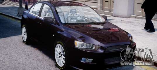 Mitsubishi Lancer X for GTA 4