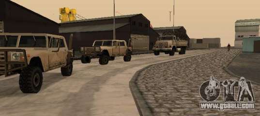 The revived military base in docks v3.0 for GTA San Andreas