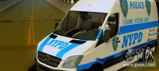 Mercedes Benz Sprinter NYPD police for GTA San Andreas