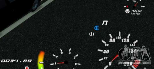 A unique speedometer for GTA San Andreas