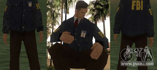HQ skin FBI for GTA San Andreas