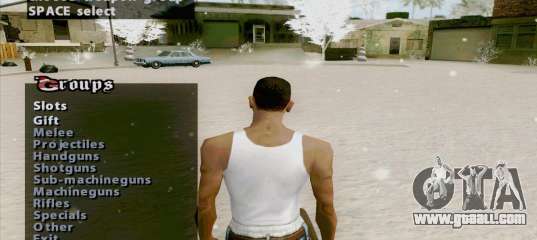 Weapons Menu Mod for GTA San Andreas