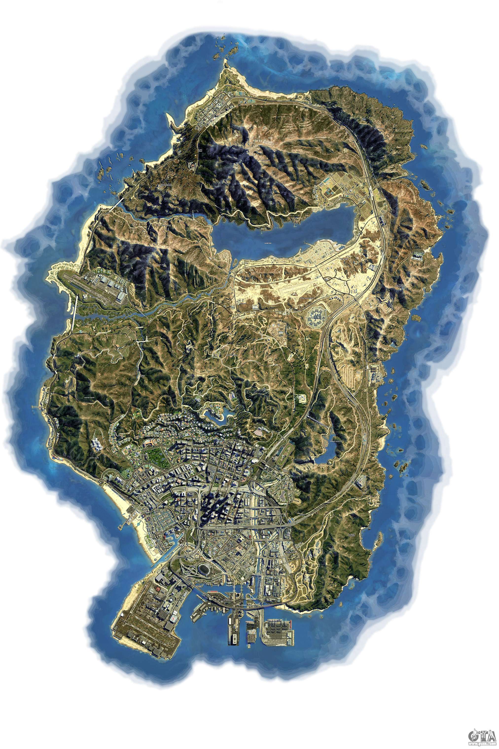Satellite Map In 2K For GTA 5