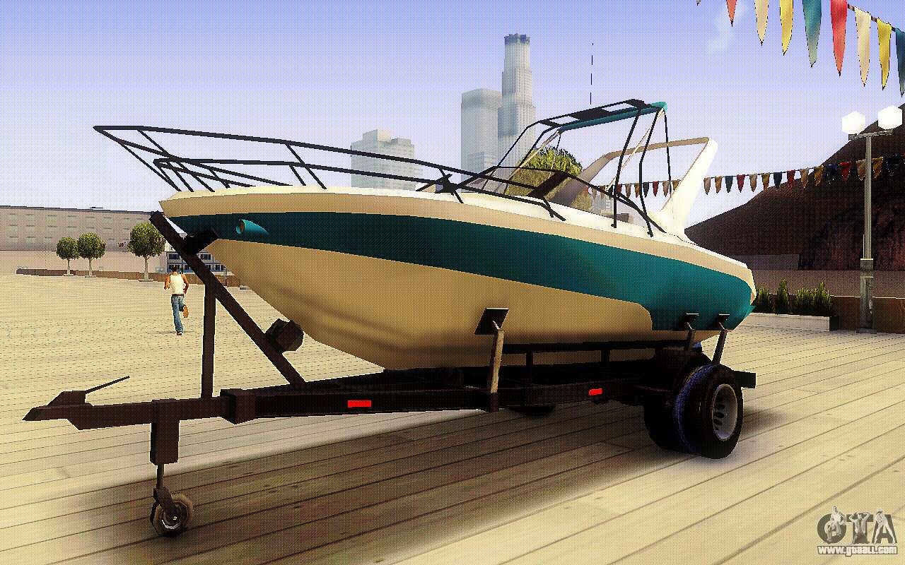 GTA V Boat Trailer For GTA San Andreas