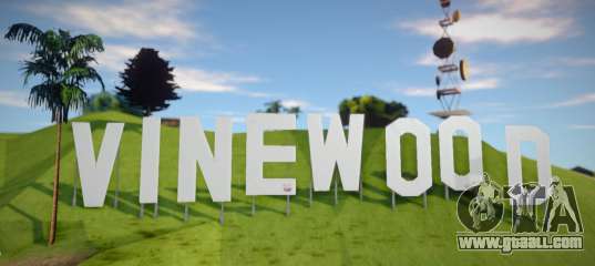 Vinewood Sign From GTA V for GTA San Andreas