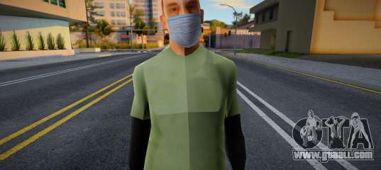 Swmycr in a protective mask for GTA San Andreas