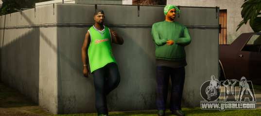 Realistic Busy Gangs Of Grove Street (Green) for GTA San Andreas ...