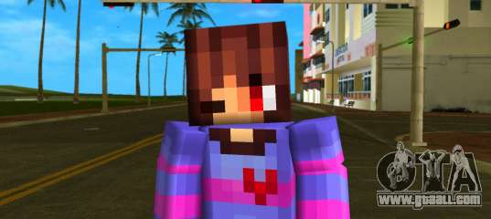 Steve Body Frisk Undertale for GTA Vice City