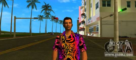Shirt with patterns v14 for GTA Vice City