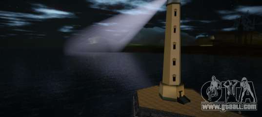 Working spotlight on lighthouses and pyramid for GTA San Andreas