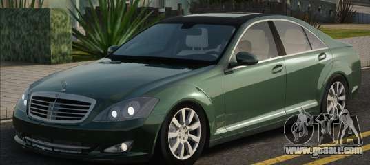Mercedes-Benz S500 w221 Green for GTA San Andreas