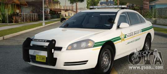 2012 Chevrolet Impala OCSO for GTA San Andreas