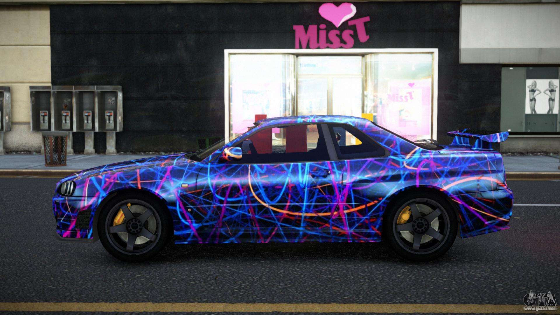 Nissan Skyline R34 Selyn S5 for GTA 4